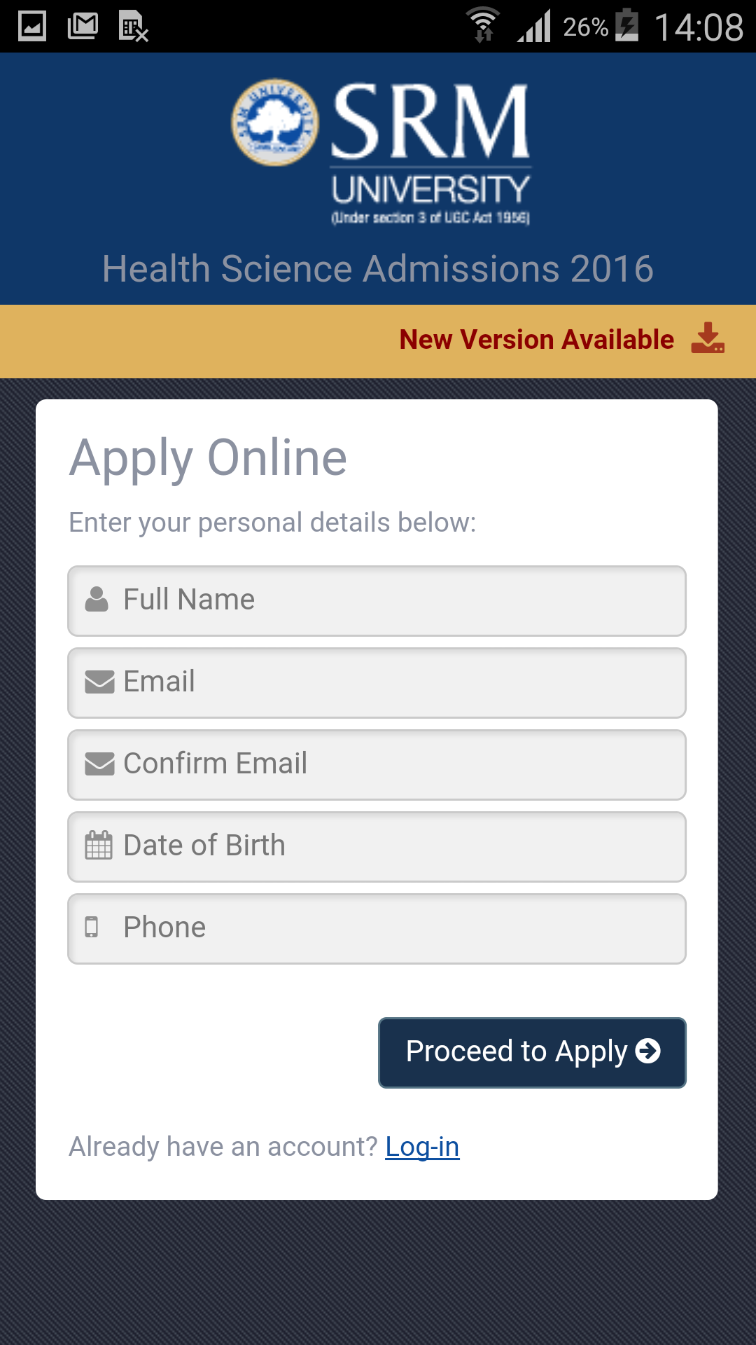 SRM HealthSci 2016 Application - App on Amazon Appstore