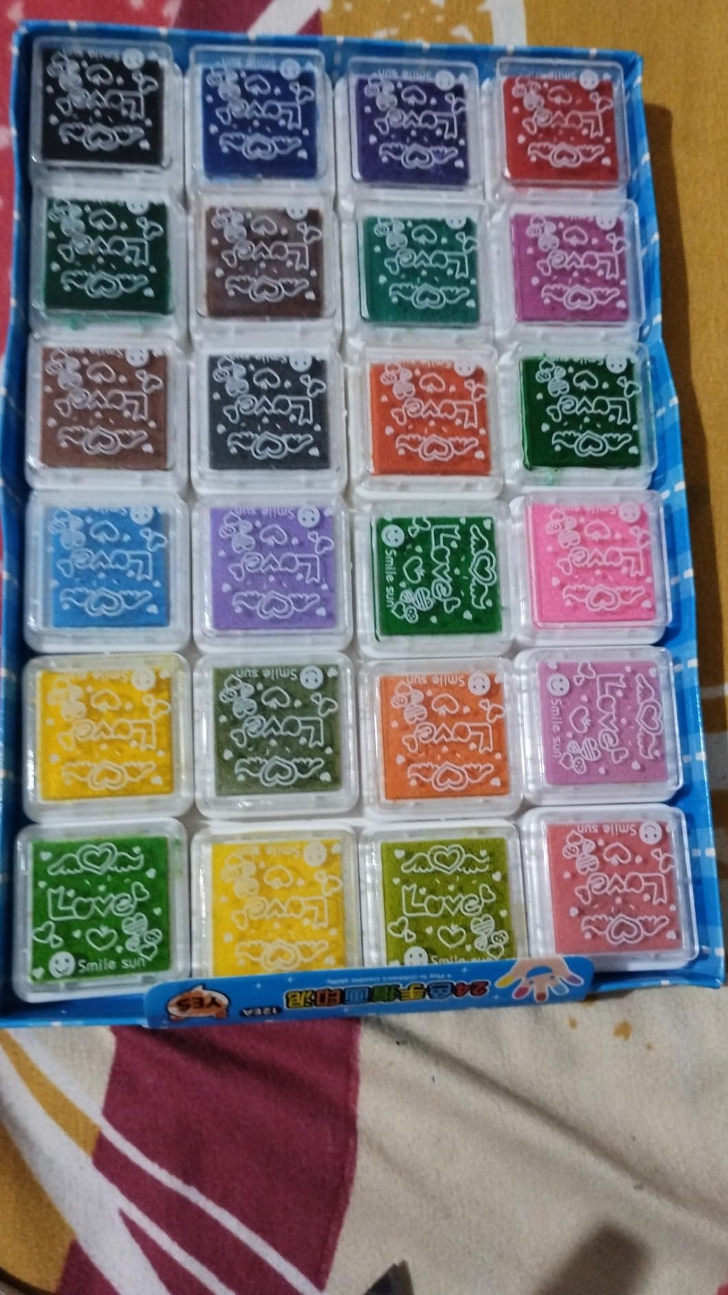 KRAFTMASTERS® Ink Pads for Kids, 24 Pack Craft Ink Pad for Rubber ...