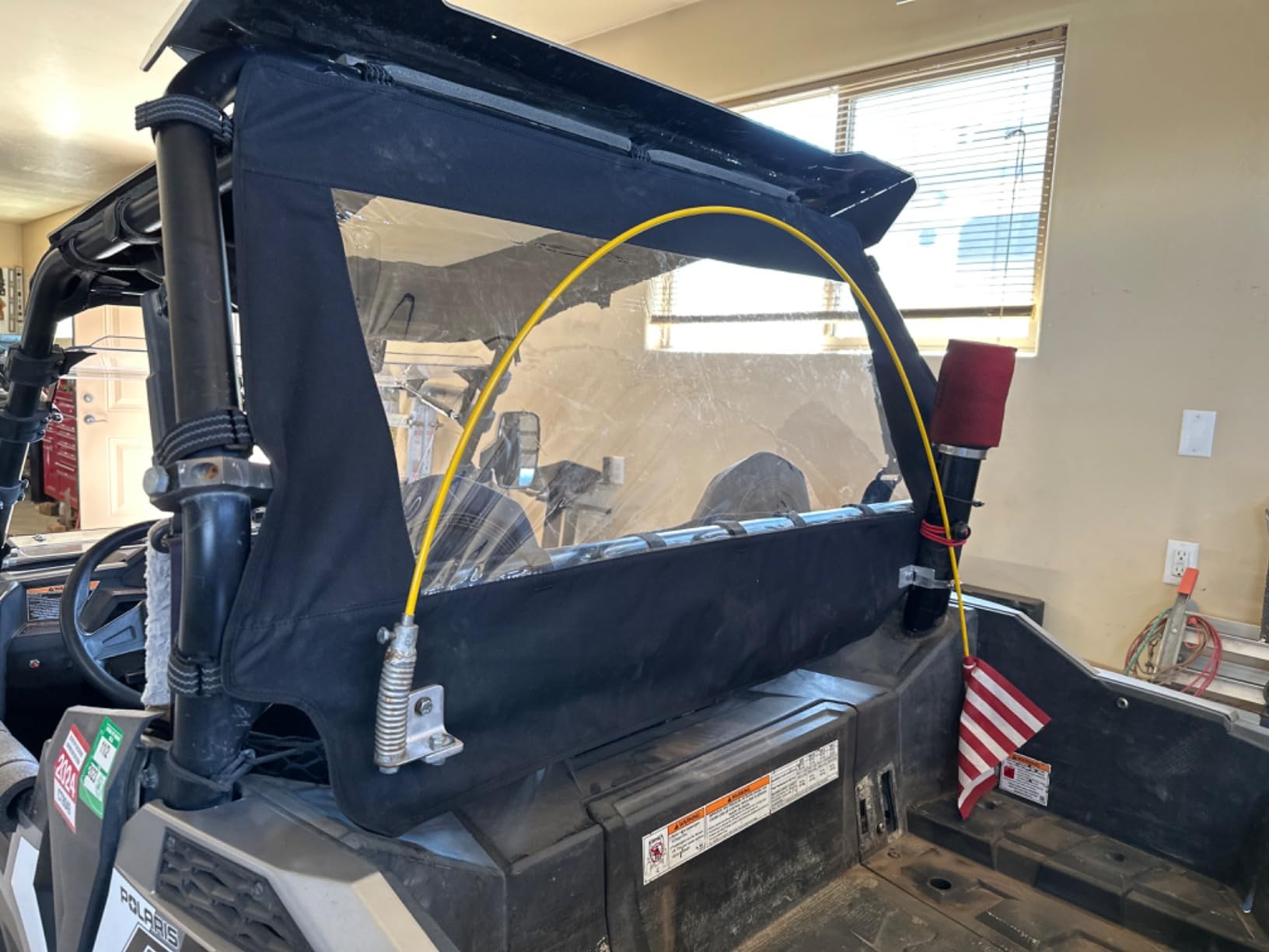 Amazon.com: QYMOTO UTV Rear Window,Rear Windshield for Polaris RZR XP ...