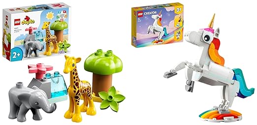 LEGO Duplo Wild Animals of Africa 10971 Building Toy (10 Pieces), Multi ...