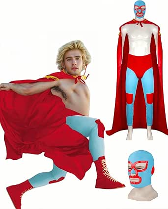 Amazon.com: Nacho Libre Costume Adult Men, Mexican Wrestler Costume ...