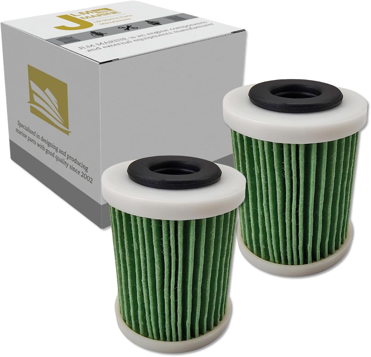 Amazon.com: JLM MARINE 6P3-WS24A-02 2 PCS Fuel Filters for Yamaha 150 ...