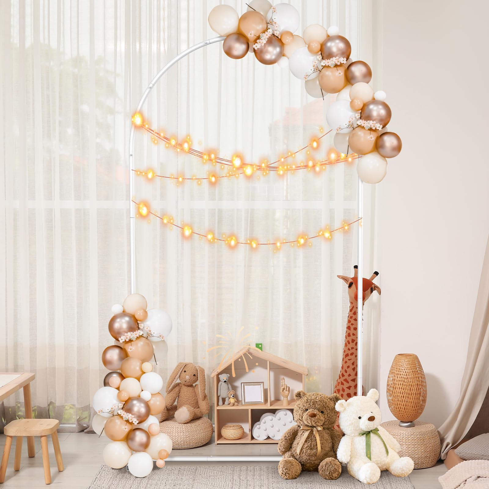 Snapklik.com : Arch Backdrop Stand 7.2FT, Metal Wedding Balloon Arch ...
