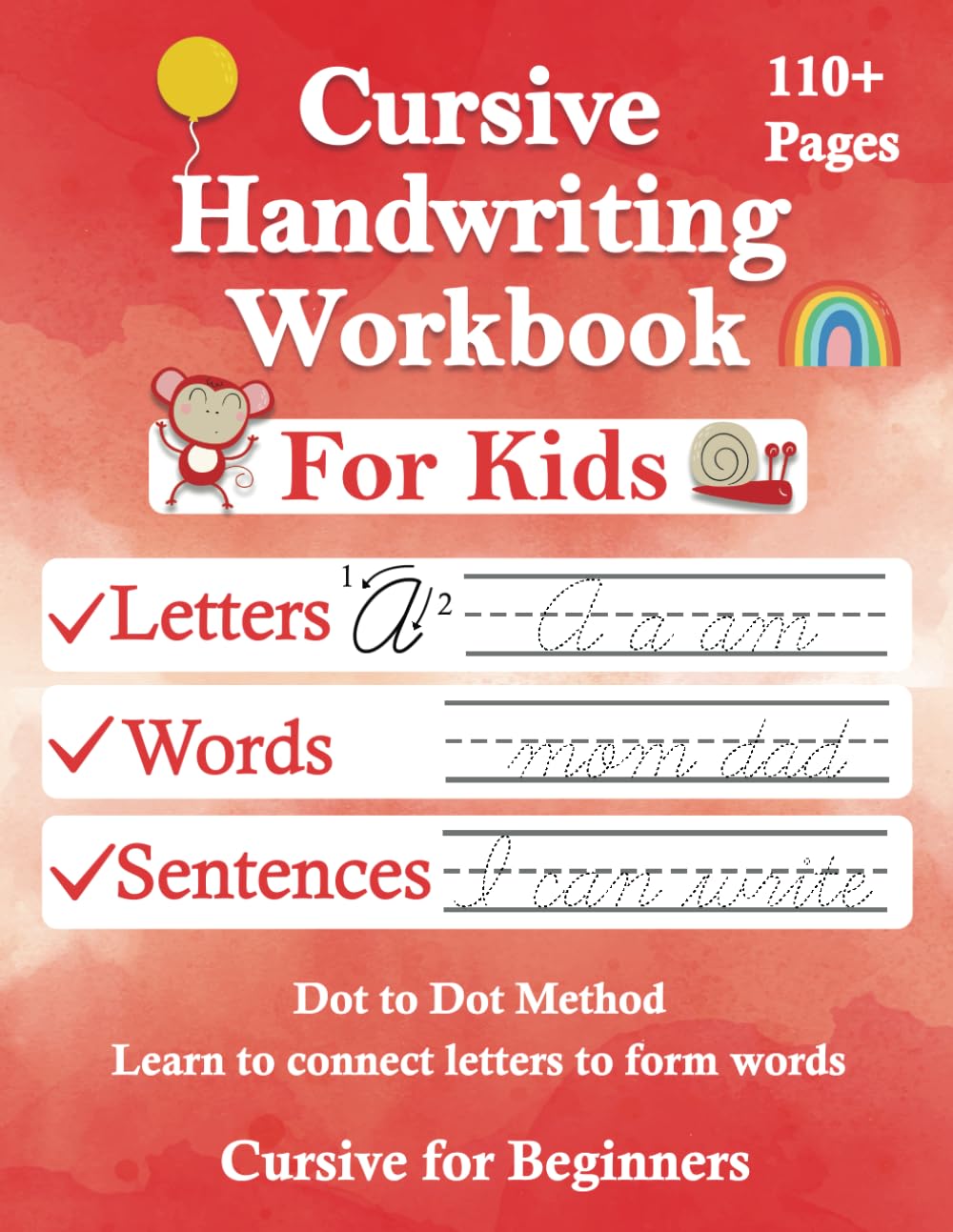 Amazon.com: Cursive Handwriting Workbook for Kids Ages 8-12: for ...