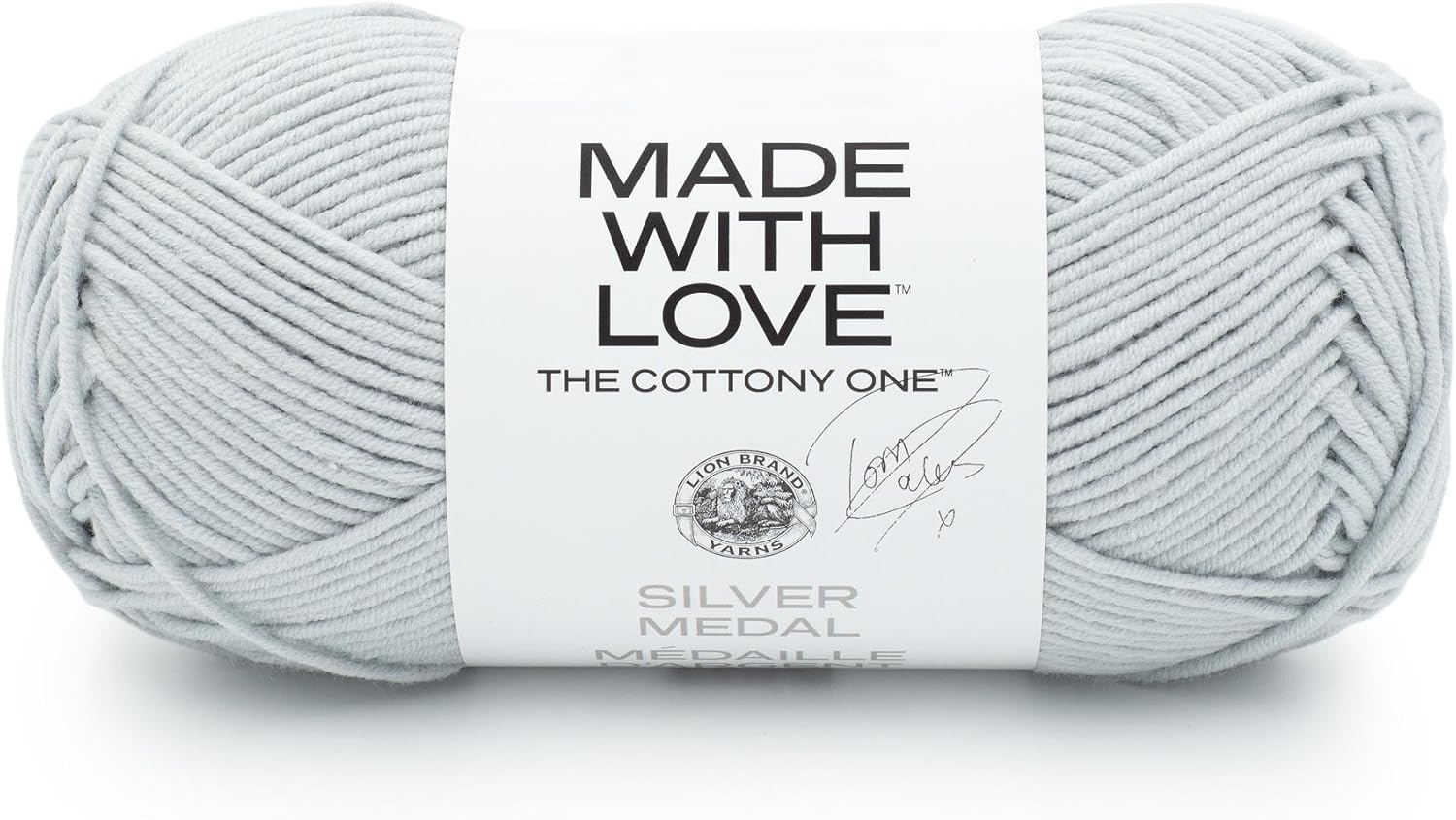 Amazon.com: Lion Brand Yarn Made with Love The Cottony One Yarn for ...