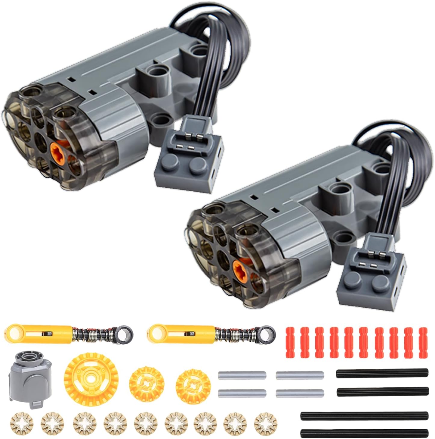 Amazon.co.jp: 35PCS 88004 パワー機能強化ブラックサーボモーター レゴテクニカルパーツと互換性あり 組み立て済み ...