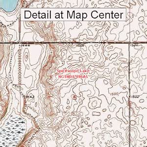 Amazon.com : USGS Topographic Quadrangle Map - Spiritwood Lake, North ...