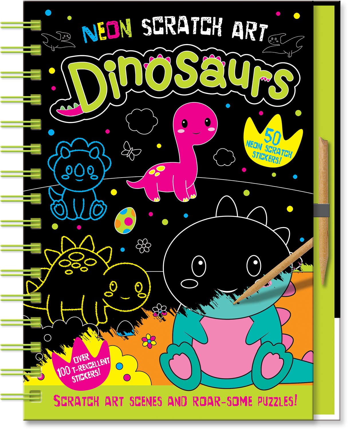 Neon Scratch Art Dinosaurs: Connie Isaacs: 9781801056175: Amazon.com: Books
