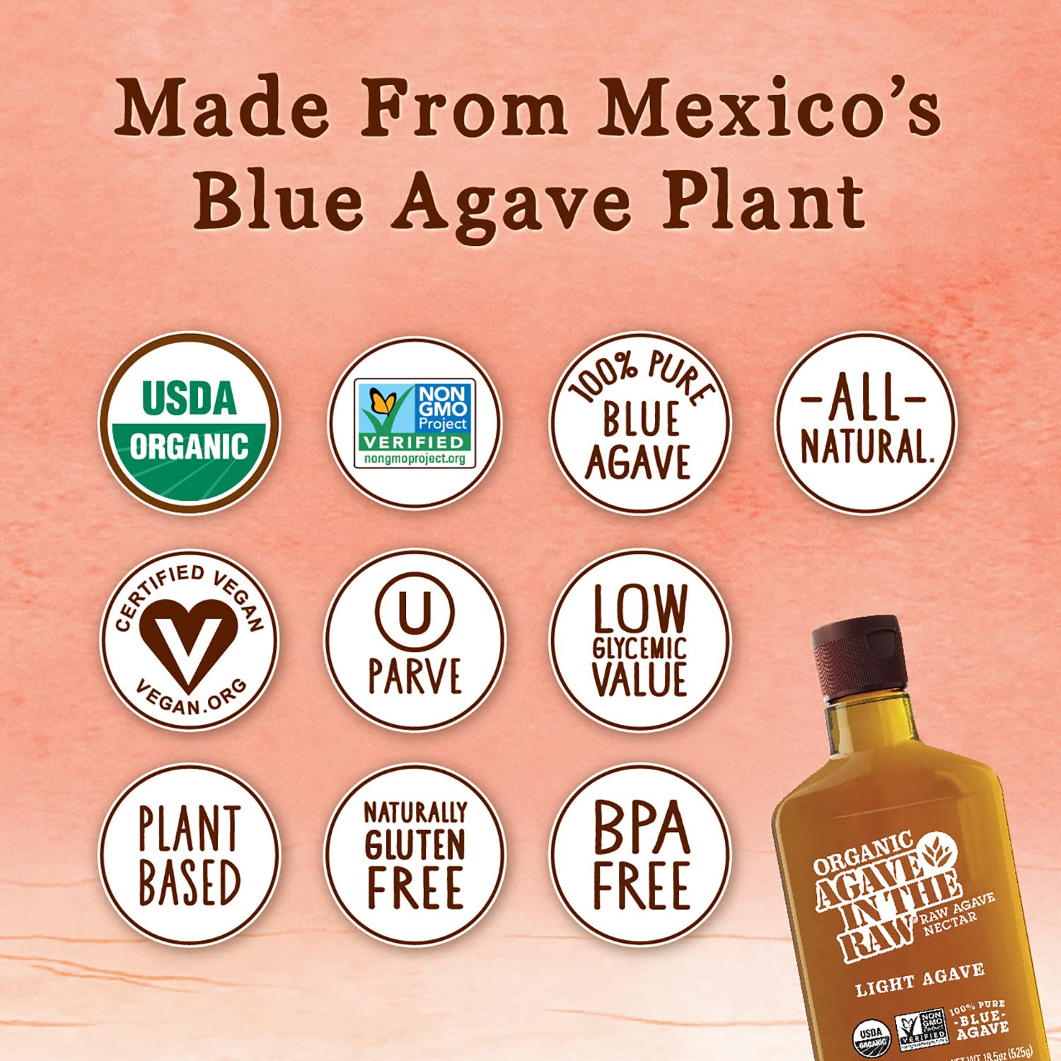 Snapklik.com : Agave In The Raw Light Organic Agave Nectar Sweetener ...