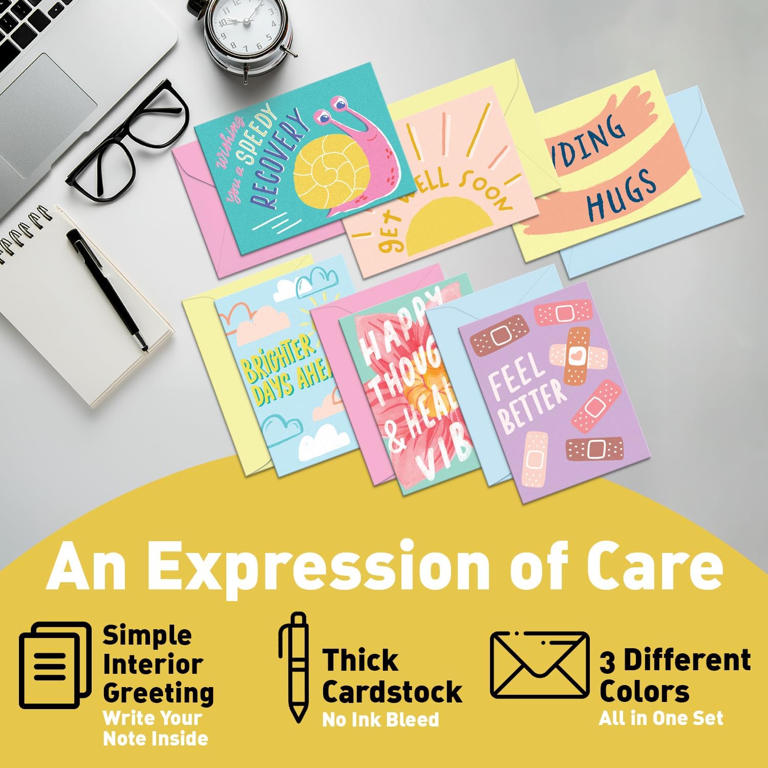 S&O Fun – Tarjetas de recuperación con sobres – Juego de 24 tarjetas ...