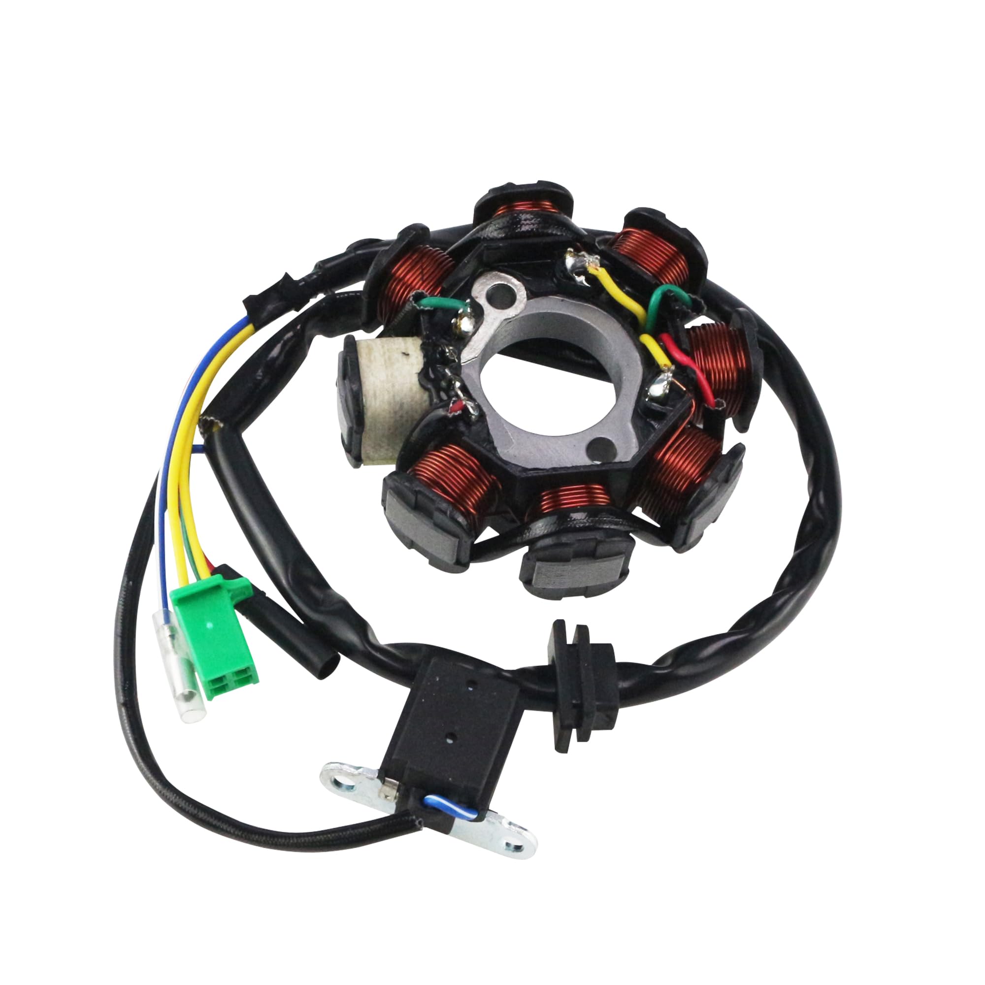 Amazon.com: MFC·passion Magneto Stator DC Ignition Coil 8 Pole 5-wire ...