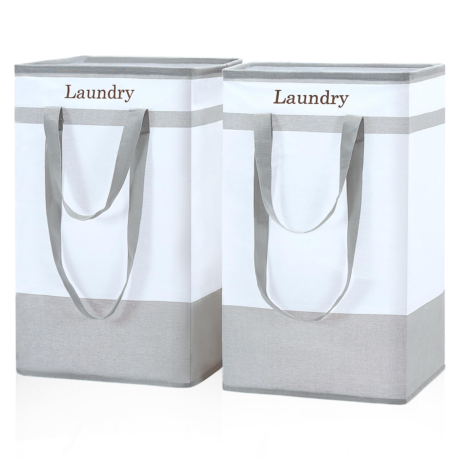 Amazon.com: FairyHaus Laundry Basket 100L, 2Pack Laundry Hamper with ...