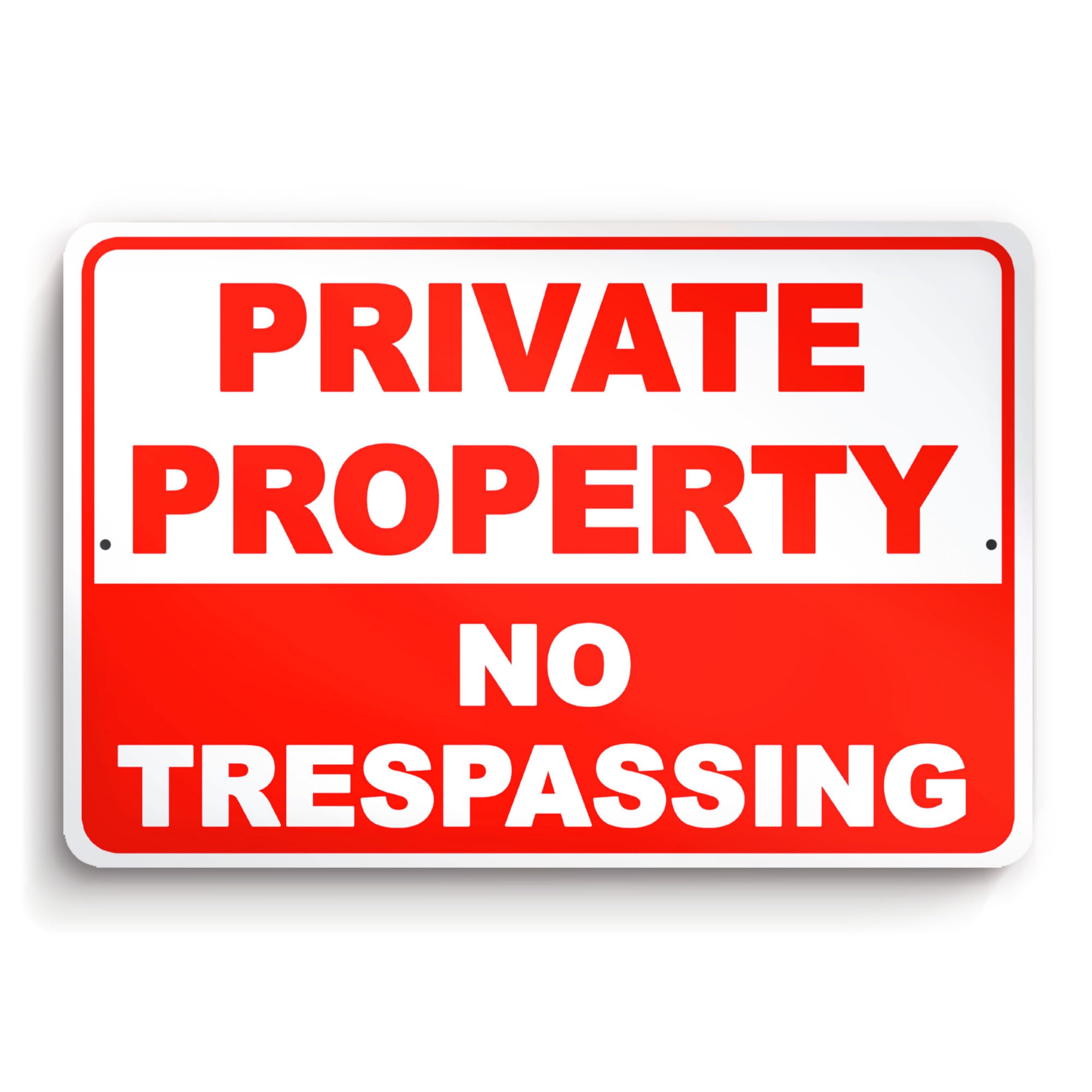 Private Property No Trespassing Sign 8 X 12 Aluminum Keep | Desertcart ...
