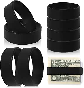 Set of 8 Wallet Band Money Bands Silicone Bands for Money Cash Cards ...