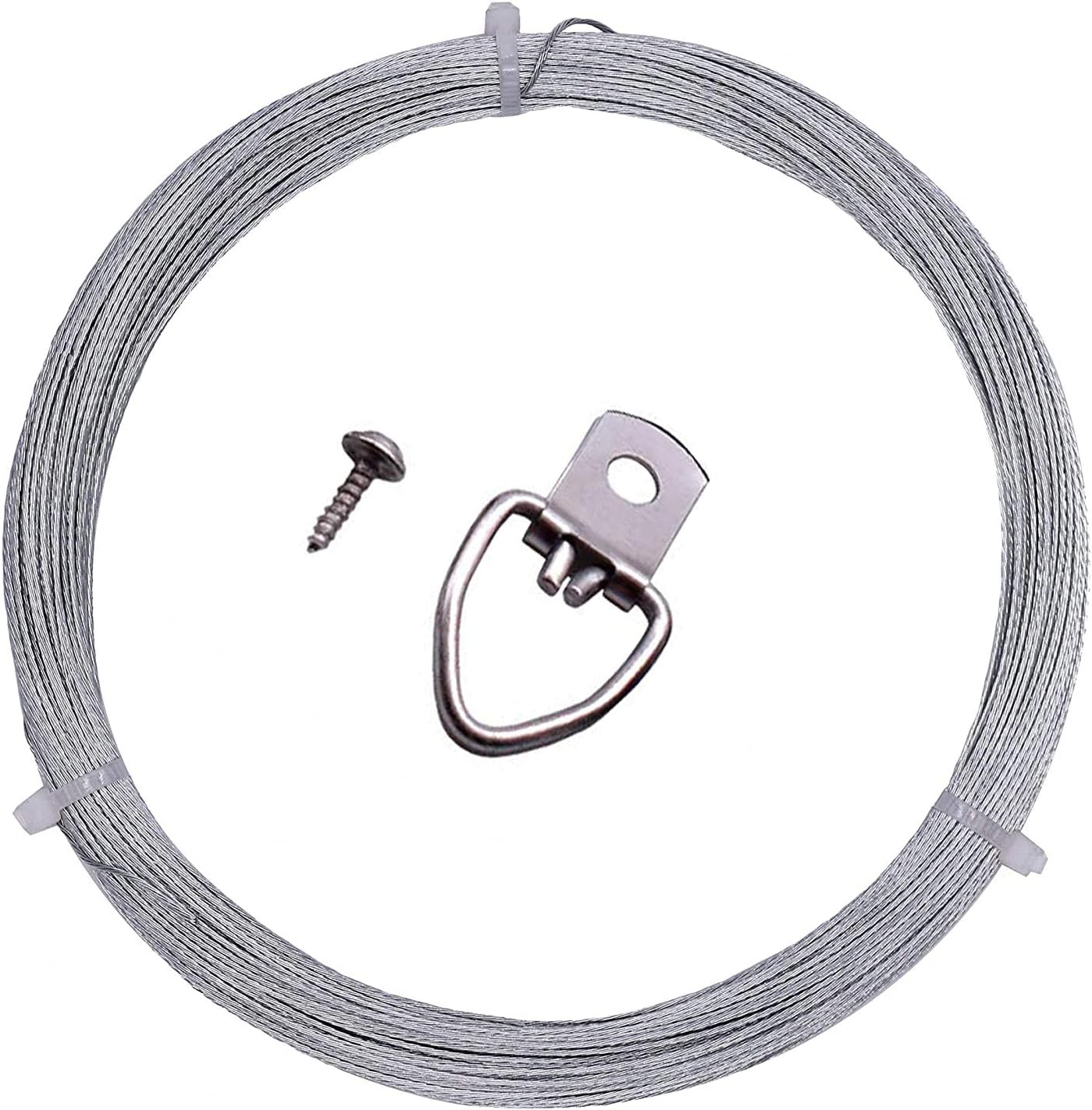 135 Feet Photo Frame Picture Hanging Wire with 50 Pieces D-Ring Picture ...