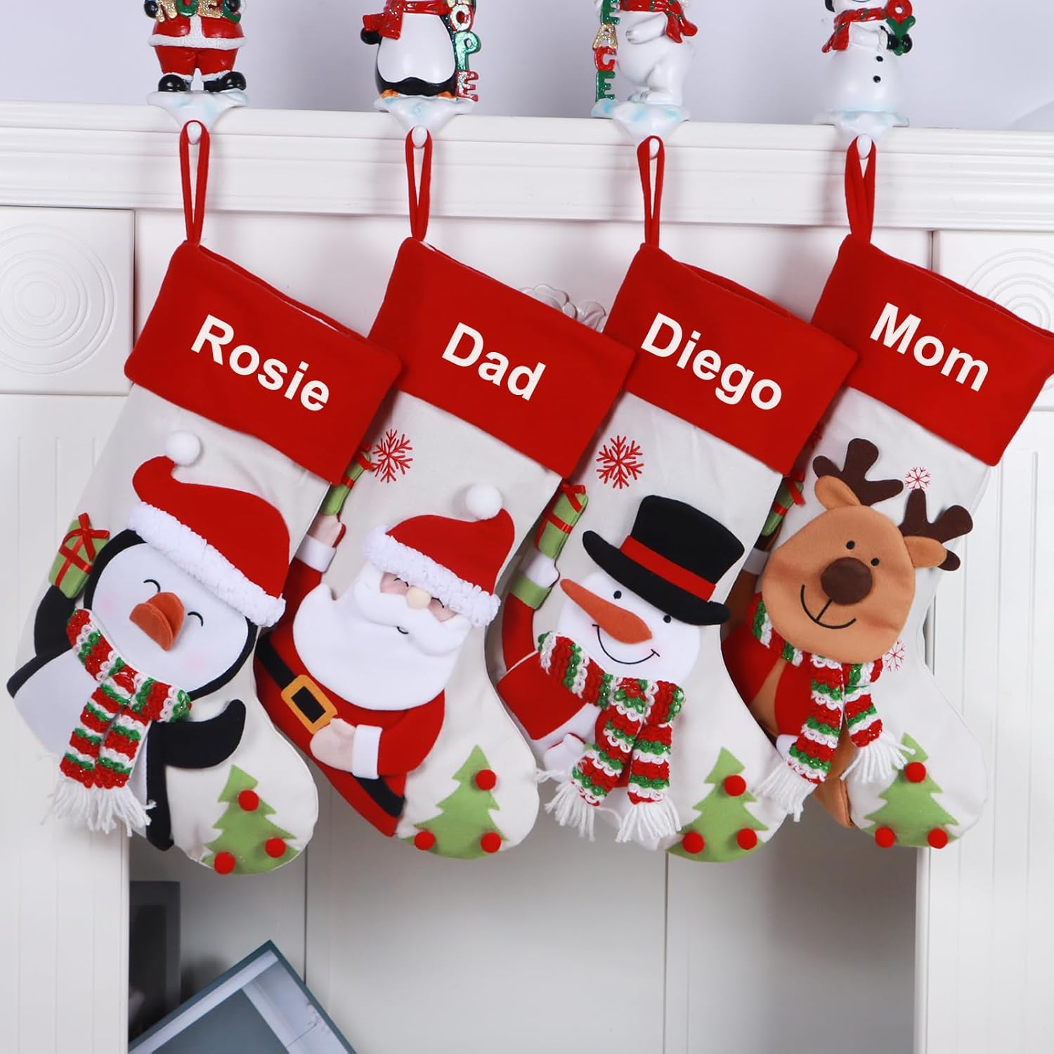 Amazon.com: JOULUY 1PCS Personalized Christmas Stockings, Christmas ...