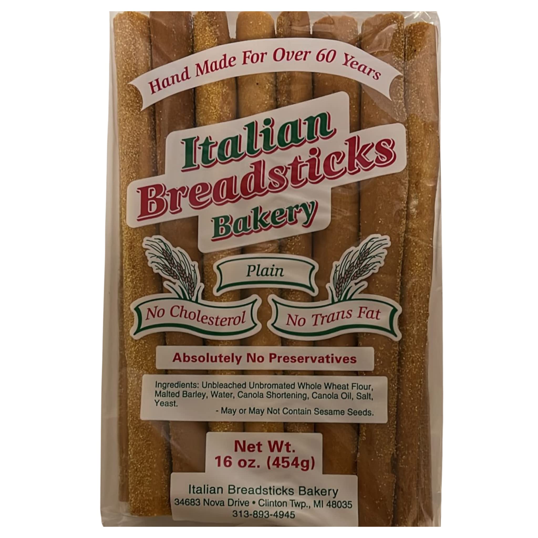 Amazon.com: Italian Breadstick Bakery 16oz. Italian Crispy Breadsticks ...
