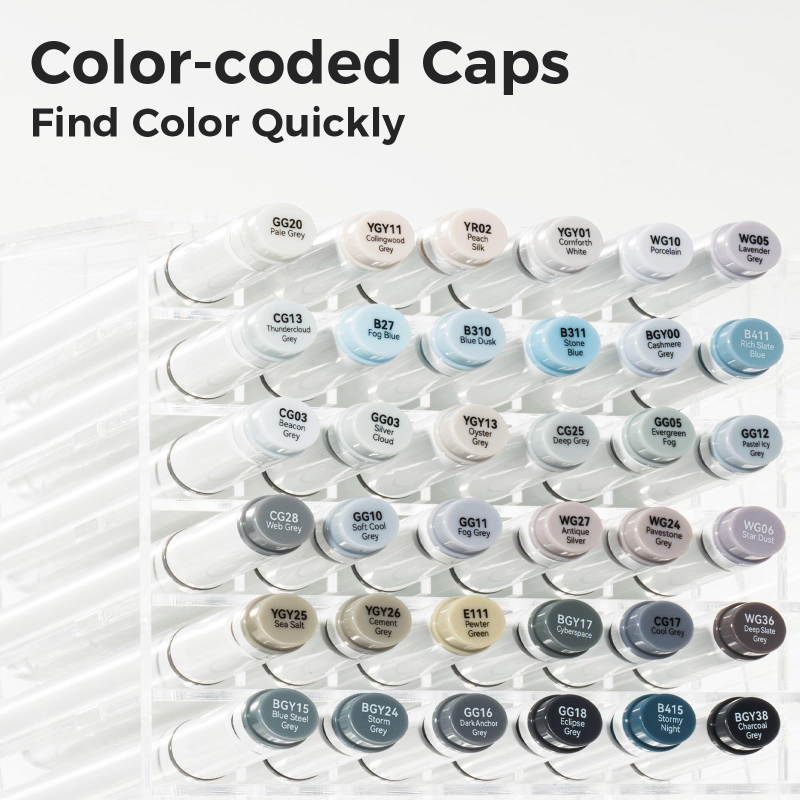 Snapklik.com : Alcohol Markers Gray Tone- Double Tipped Alcohol Based ...