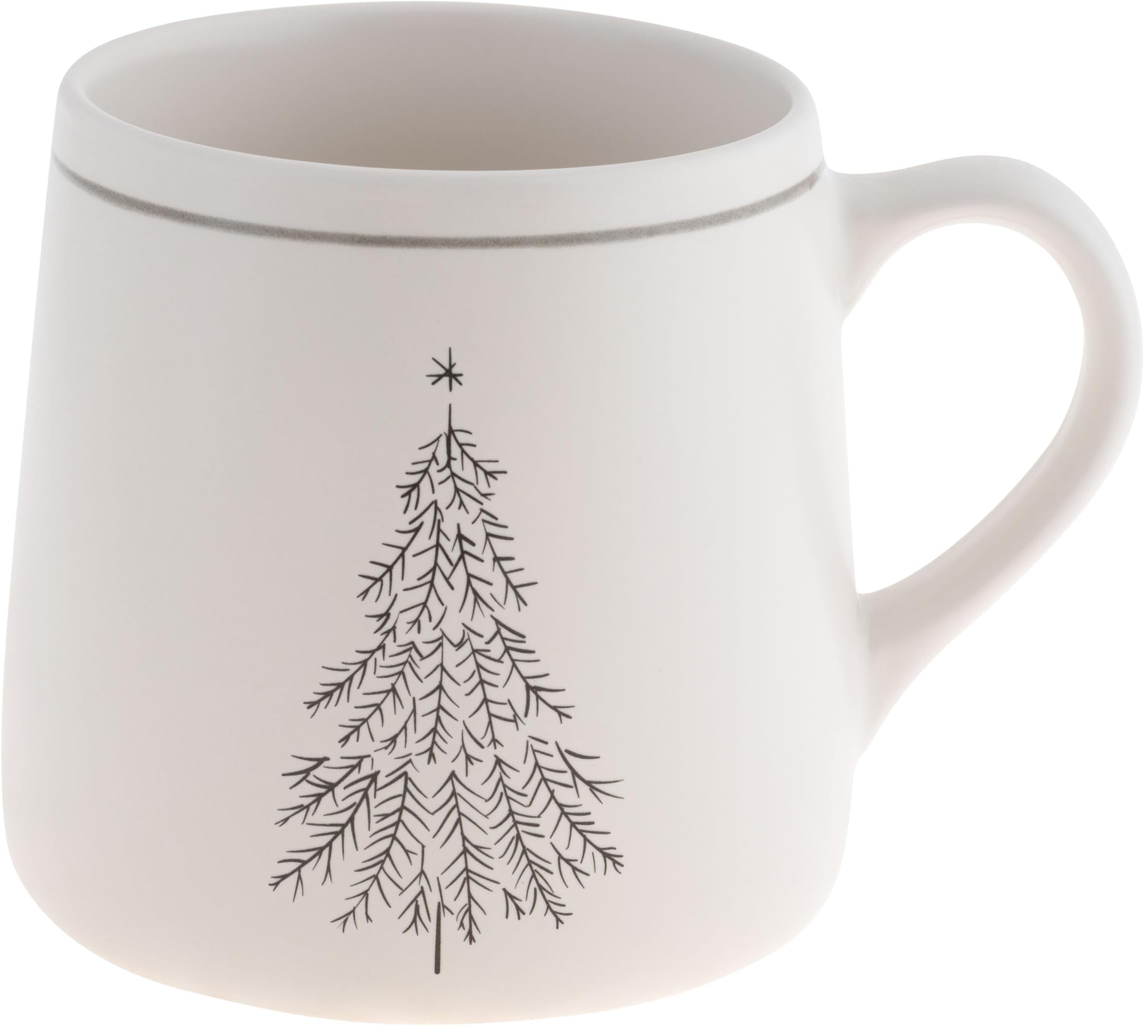 Amazon.com: Karma Gifts, Winter White Mug, Christmas Tree 18 OZ : Home ...