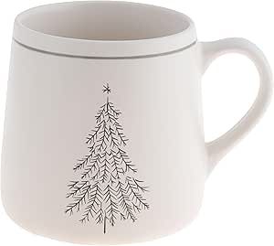 Amazon.com: Karma Gifts, Winter White Mug, Christmas Tree 18 OZ : Home ...