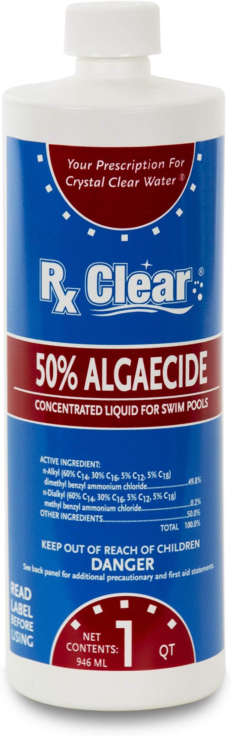 Amazon.com : Rx Clear Algaecide 50 Plus | 50 Percent Concentrated ...