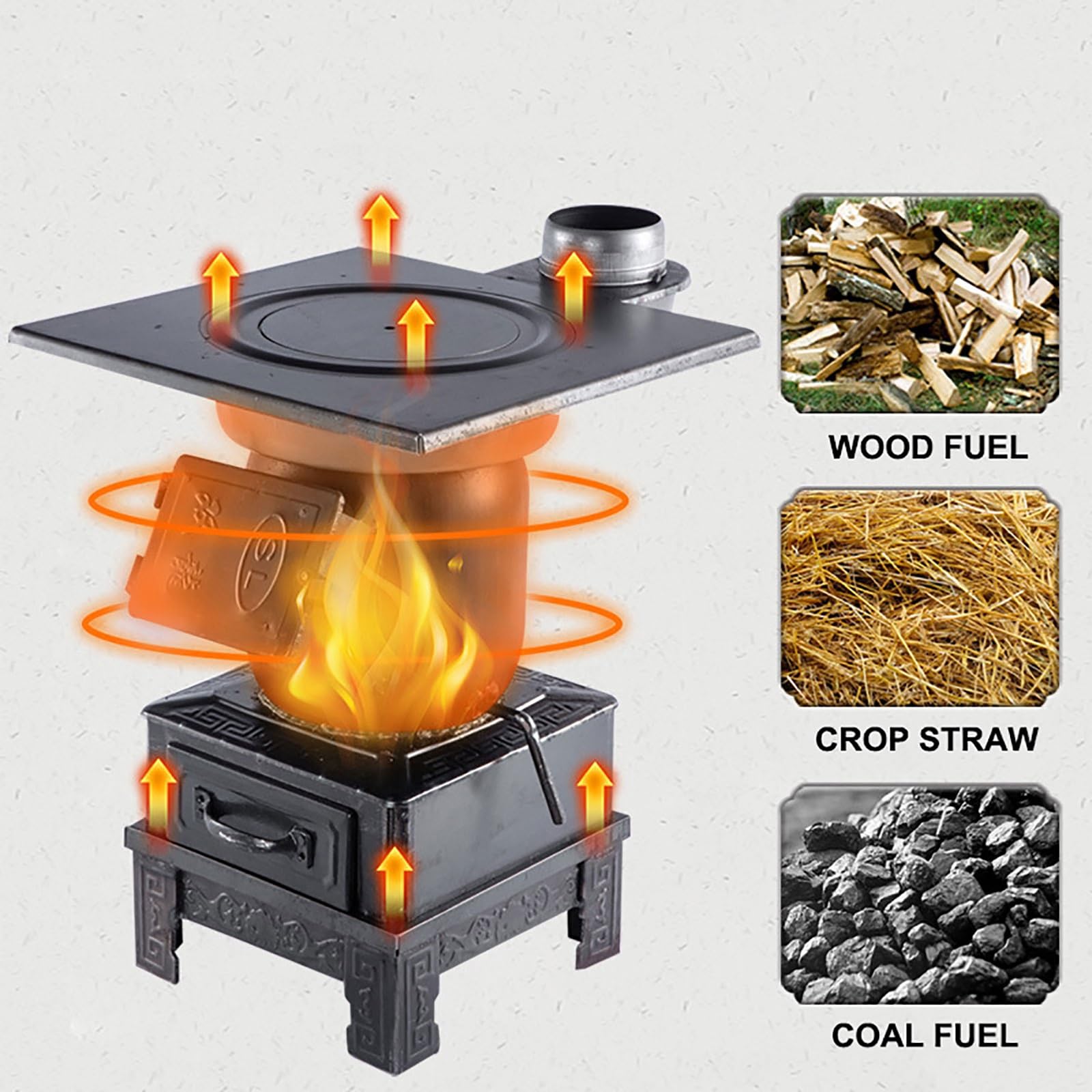 Cast Iron Boxwood Heater Stove Cast Iron Wood Burning Stoves
