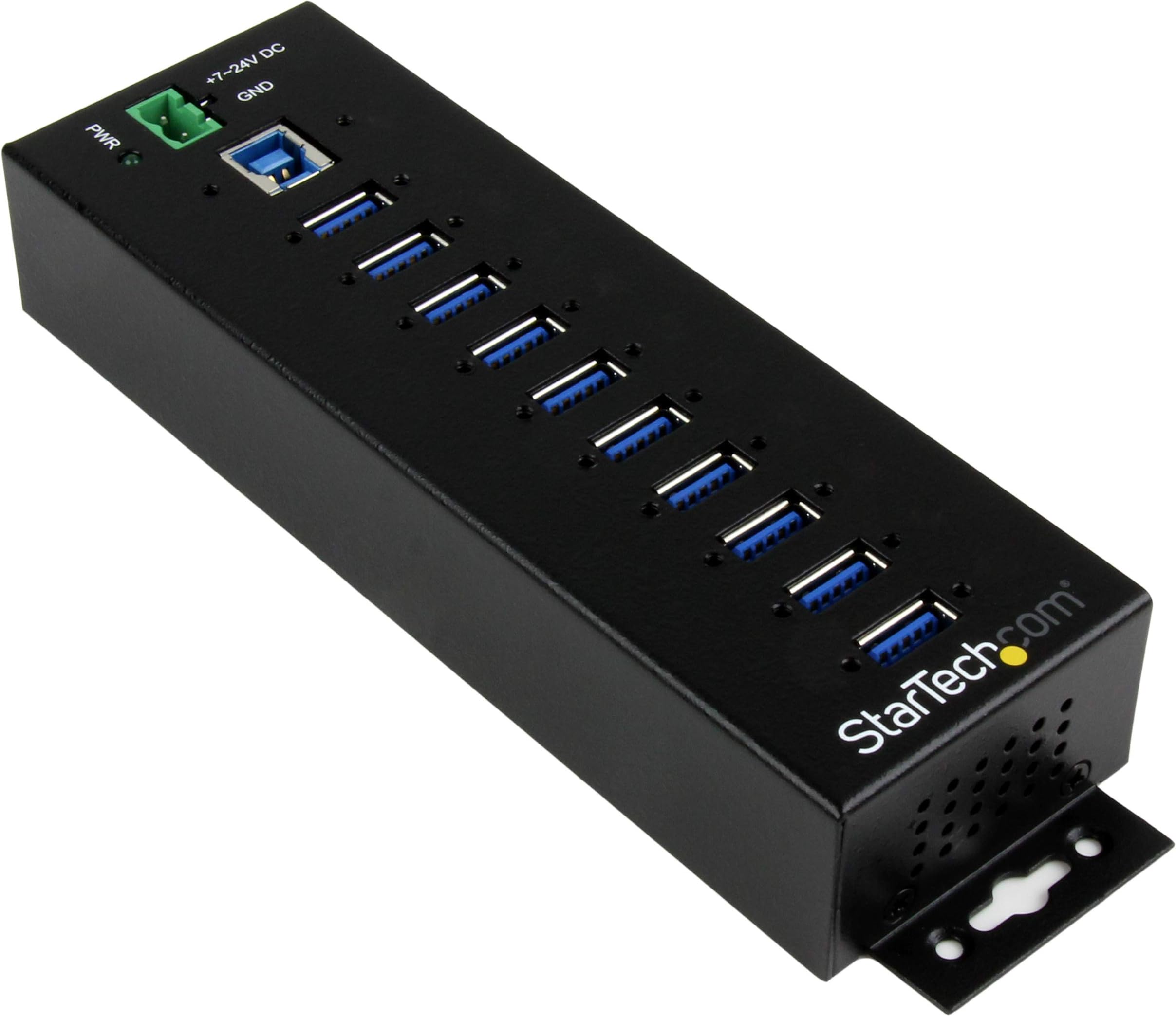 Amazon.com: StarTech.com 10-Port USB 3.0 Hub with Power Adapter - Metal ...