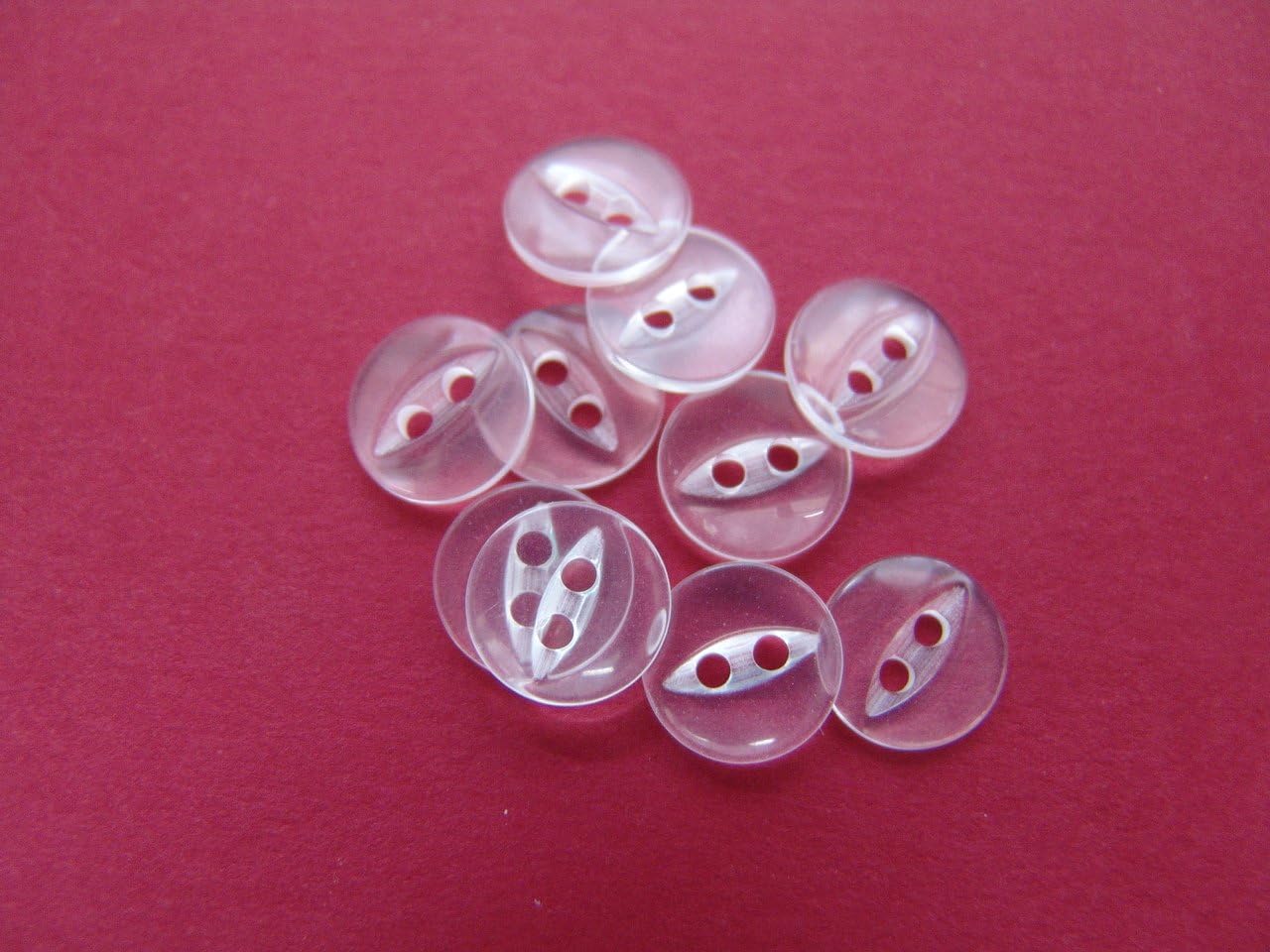 Amazon.com: Crendon Loose Buttons: Size 11mm Colour: Clear - per 10 ...