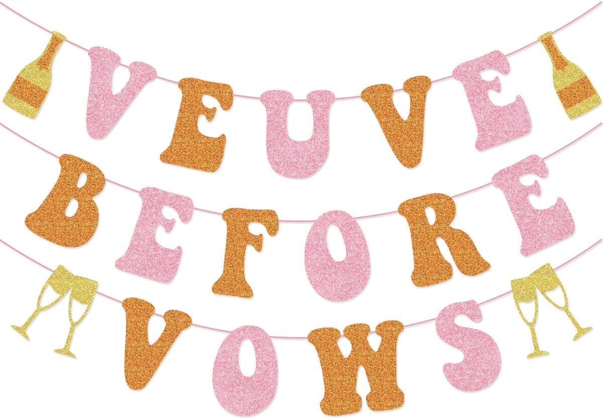 Amazon.com: Veuve Before Vows Banner for Veuve Themed Bachelorette ...