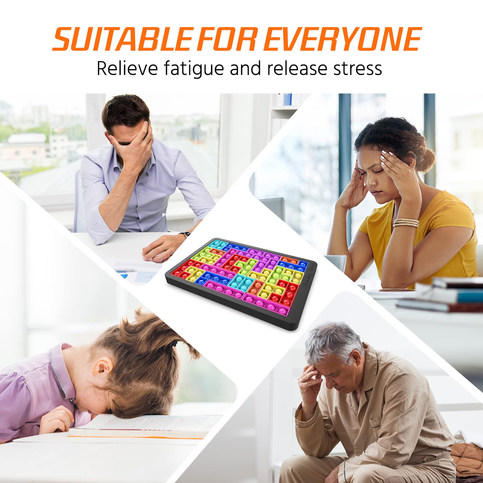 IBanana Fidget Toys - Big Size Push Pop Bubble Fidget Sensory Toy ...