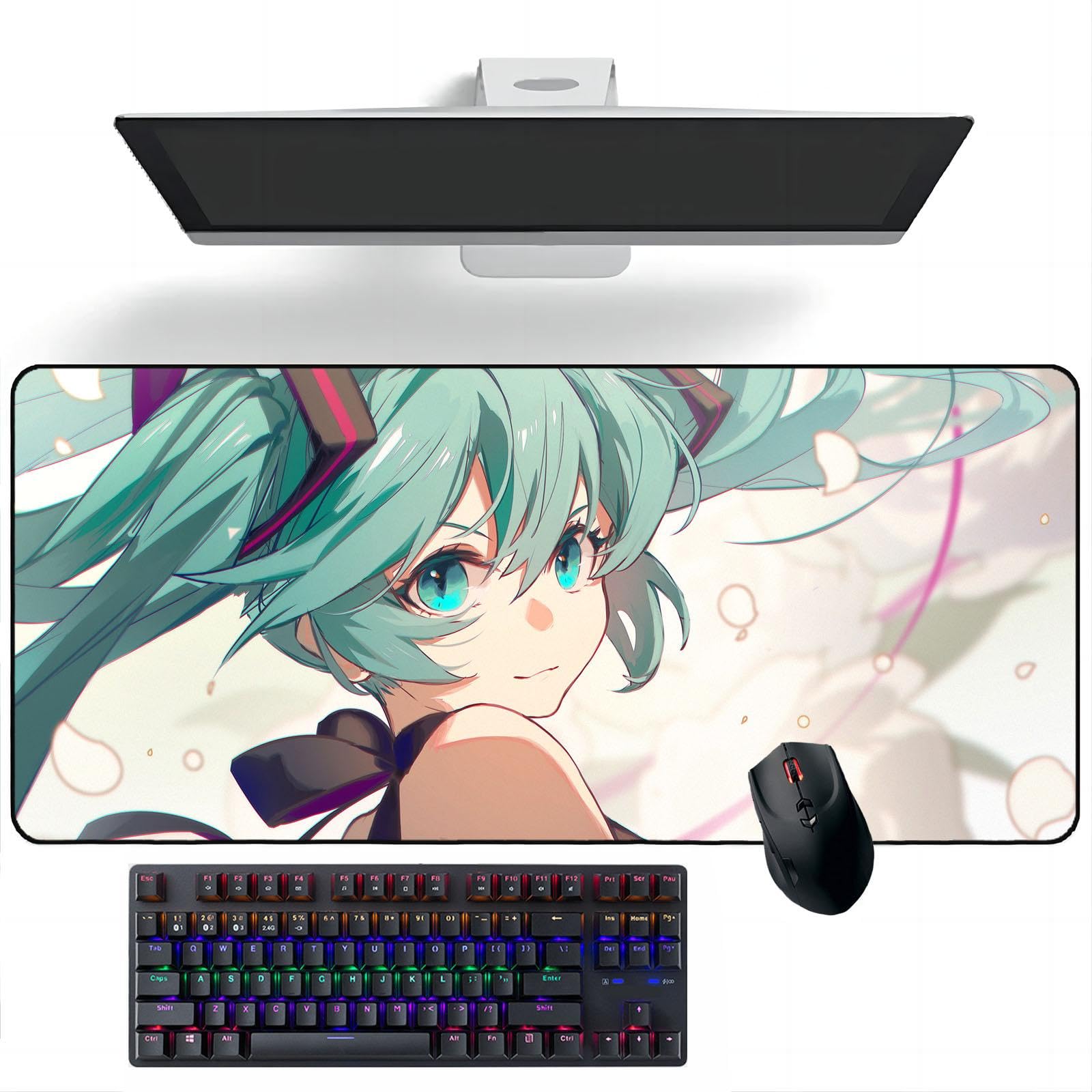 Amazon.com: ZEKYGPP Anime Mouse pad Hatsune Miku Anime Mouse Pads ...
