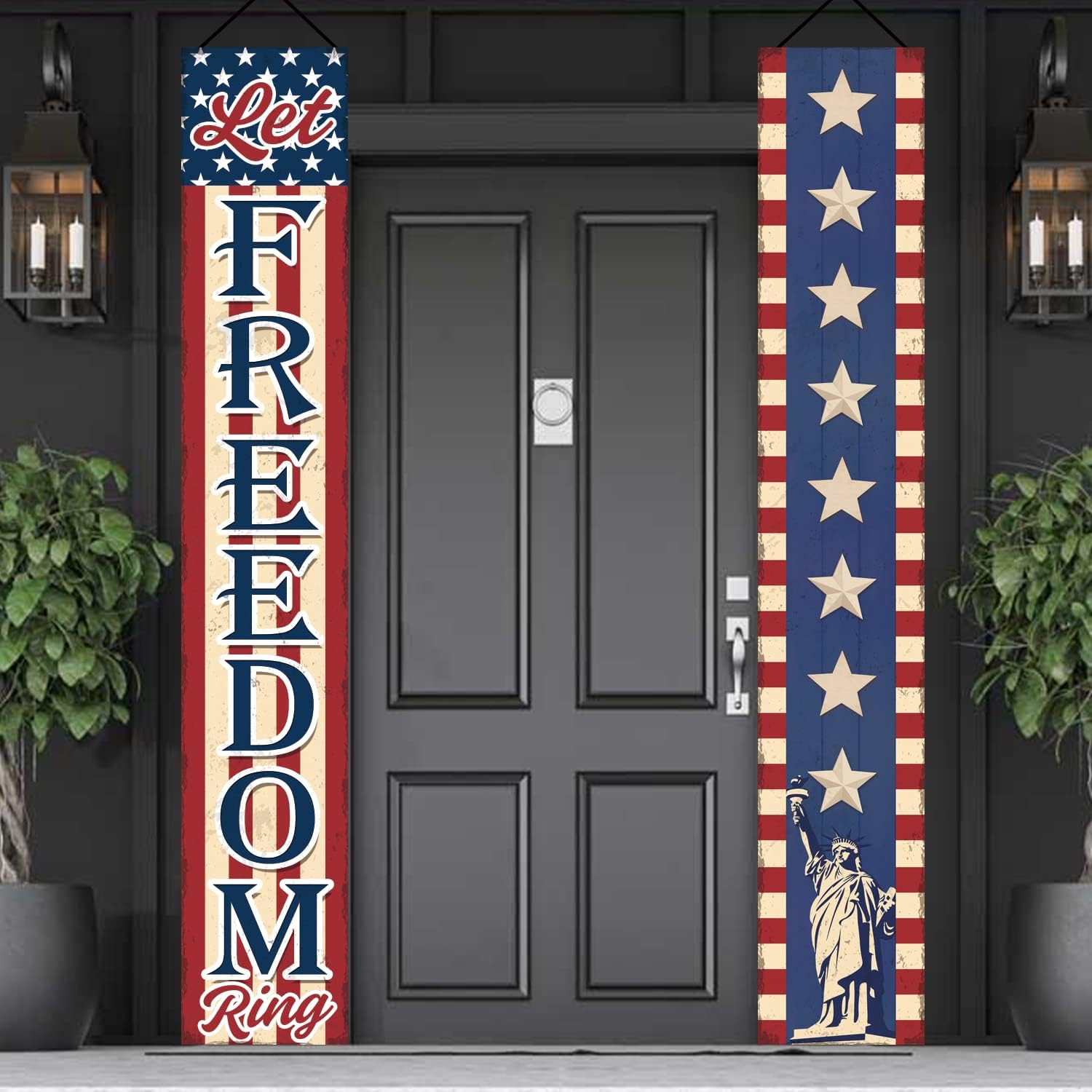 Amazon.com : Memorial Day Banner Decorations Outdoor, 4th of July ...