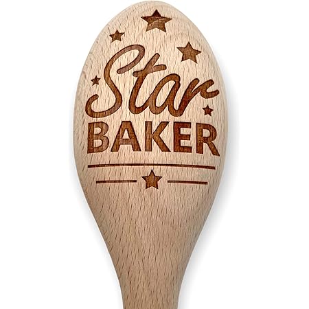 Star Baker Bake Off Inspired Novelty Engraved Wooden Spoon Baking ...