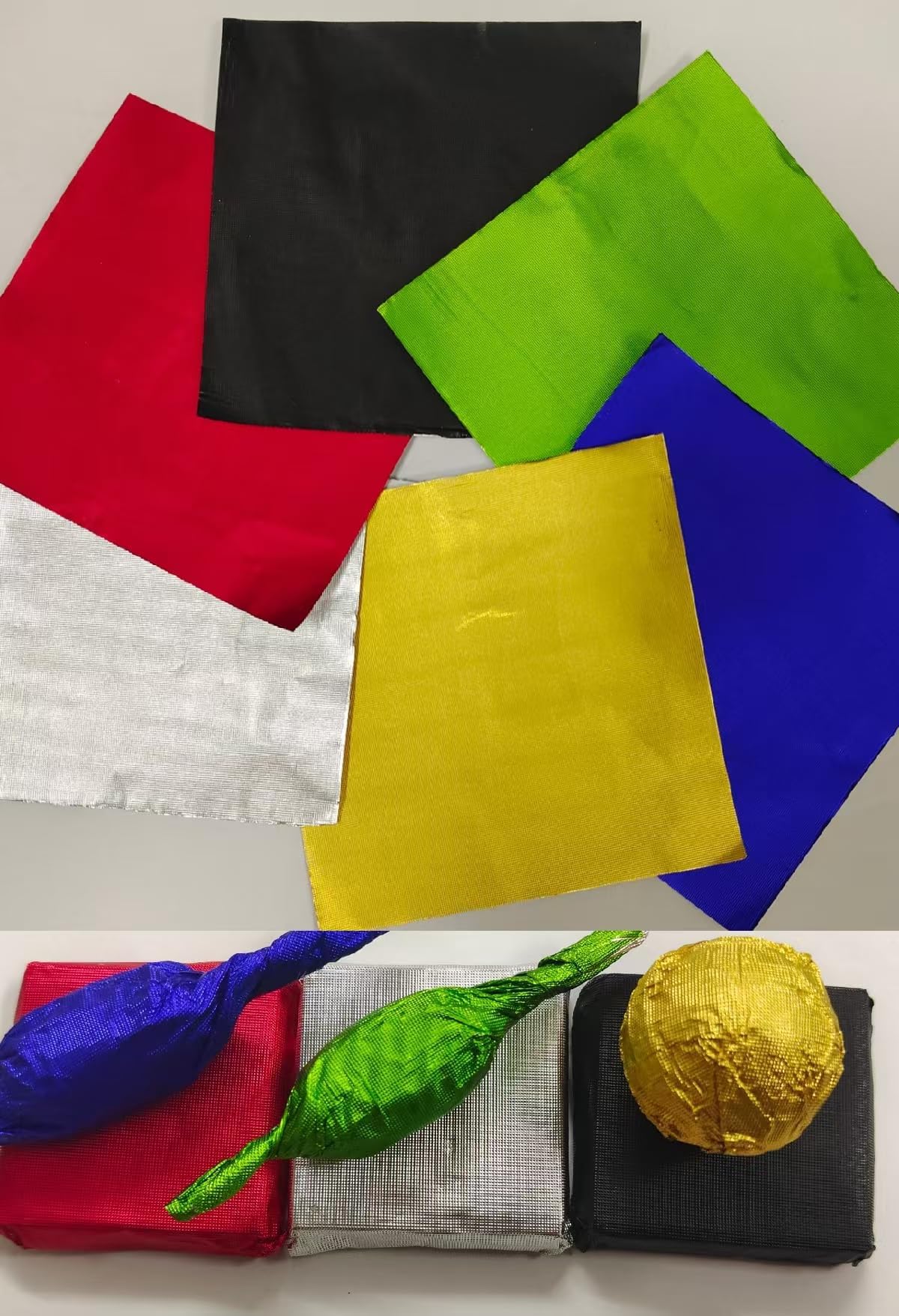 Amazon.com: Aluminium Foil Paper Chocolate Candy Wrappers Wrapping ...