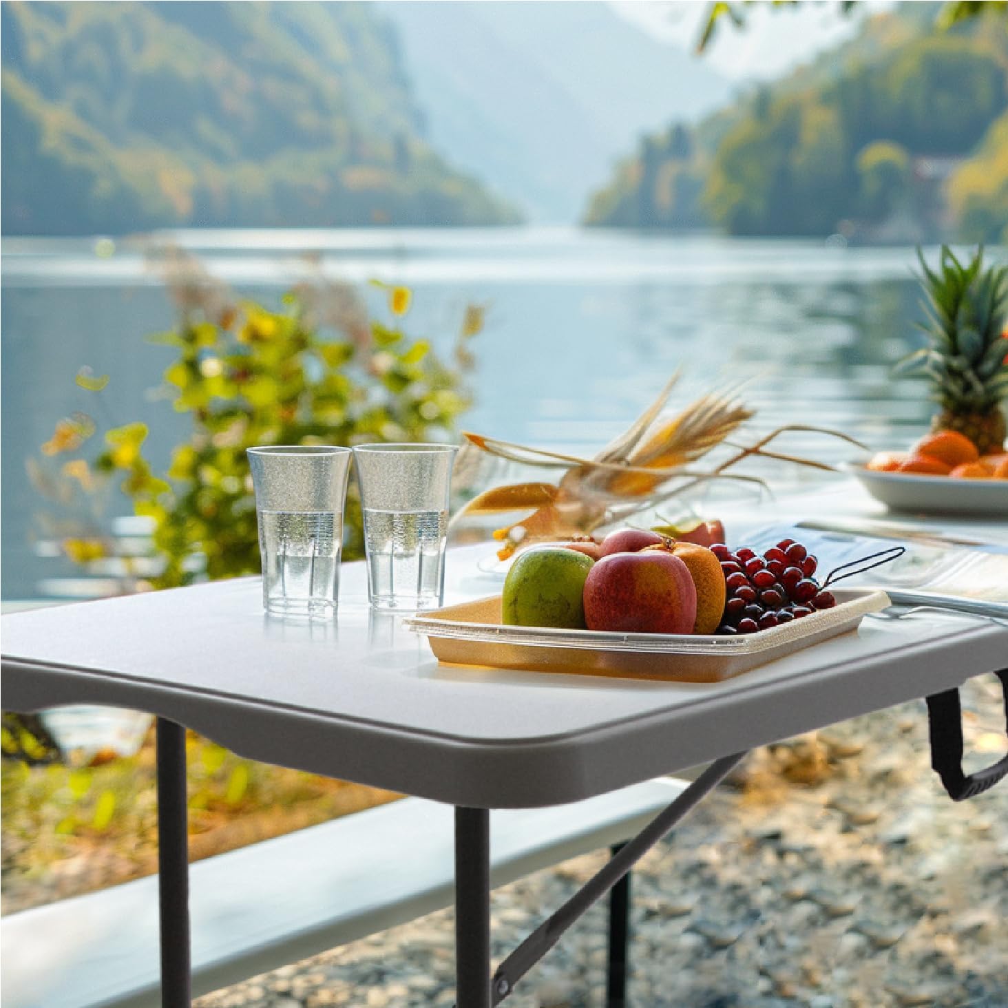 Snapklik.com : CARTMAN Folding Table, Picnic Table, Portable 3 Foot ...