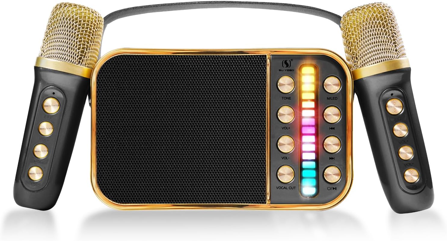 Amazon.com: Mini Karaoke Machine for Kids & Adults, Karaoke Machine ...