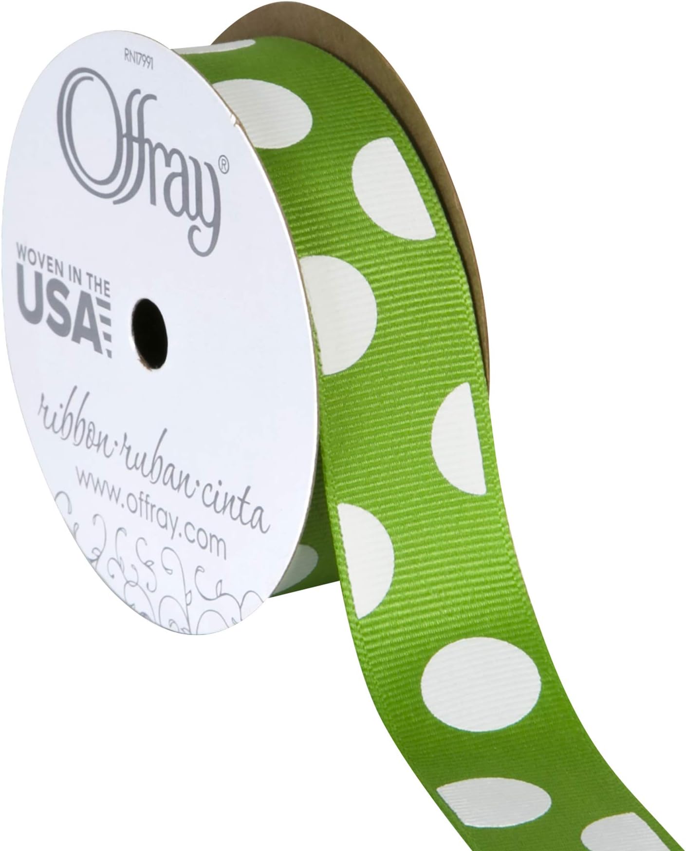 Amazon.com: Offray 978450 1.5" Wide Dippy Dots Craft Ribbon, 3 Yards ...