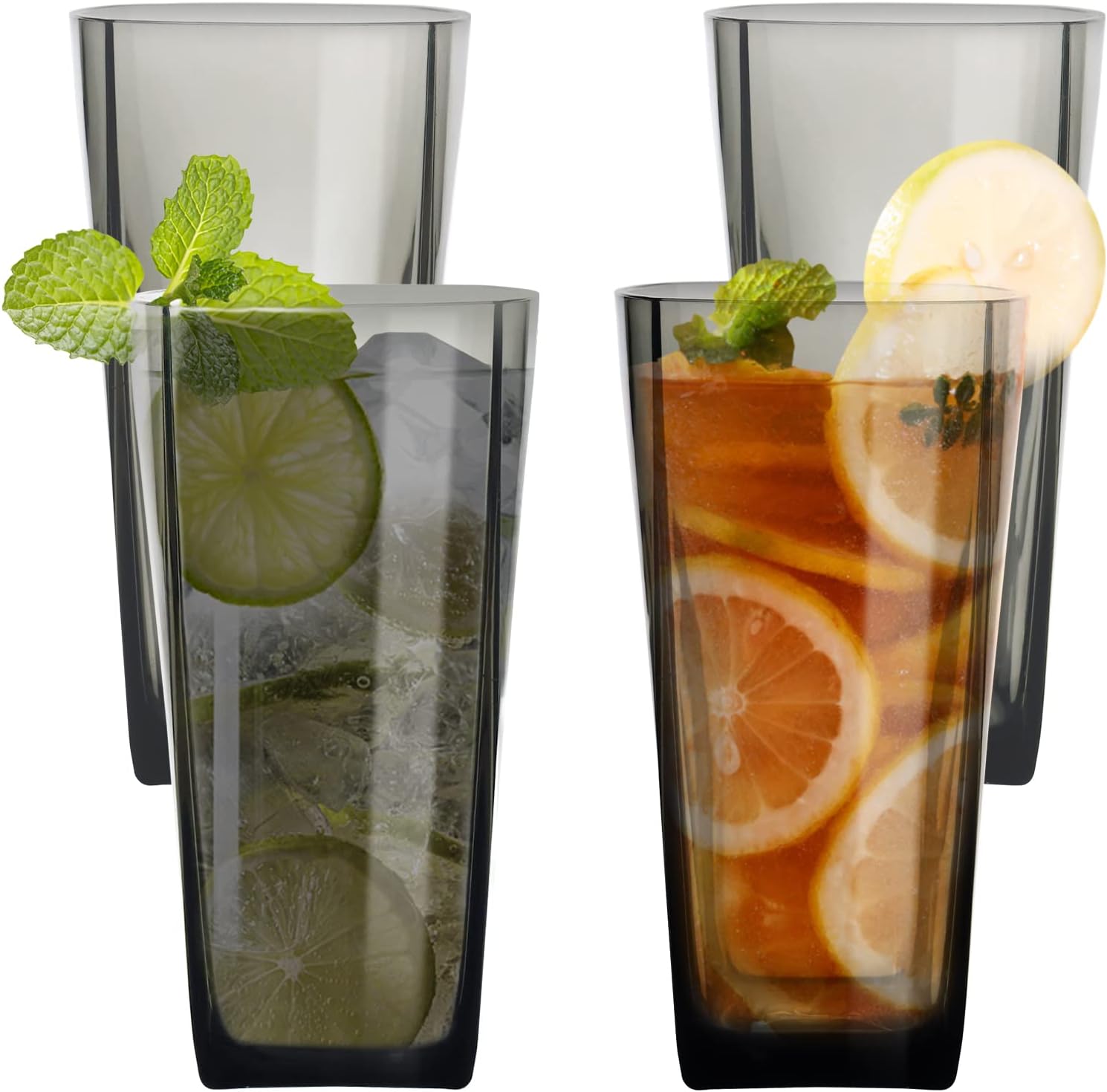 Amazon.com | Clarite [Made in Japan] 20oz Tumbler Glass Cups - Set of 6 ...