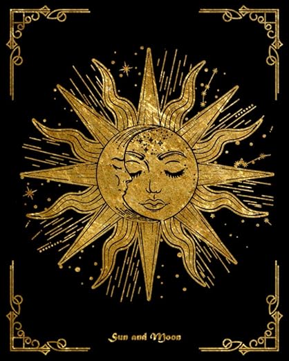 Sun and Moon: Celestial Journal | Blank Lined Journal Diary Notebook, 8 ...