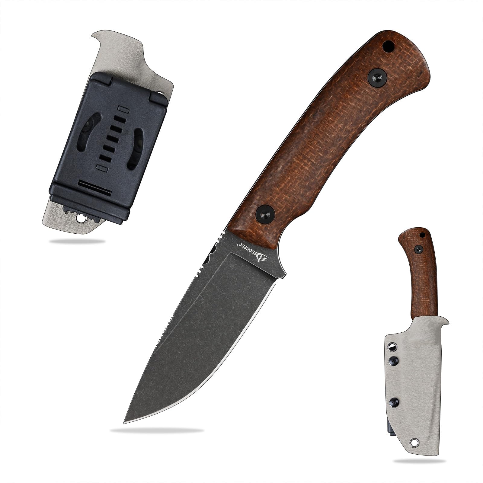 Amazon.com : SDOKEDC Knives DC53 Steel Tactical Hunting Fixed Blade ...