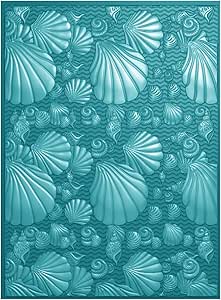 Amazon.com: Briartw 3D Embossing Folder for Card Making,Sea Shells ...