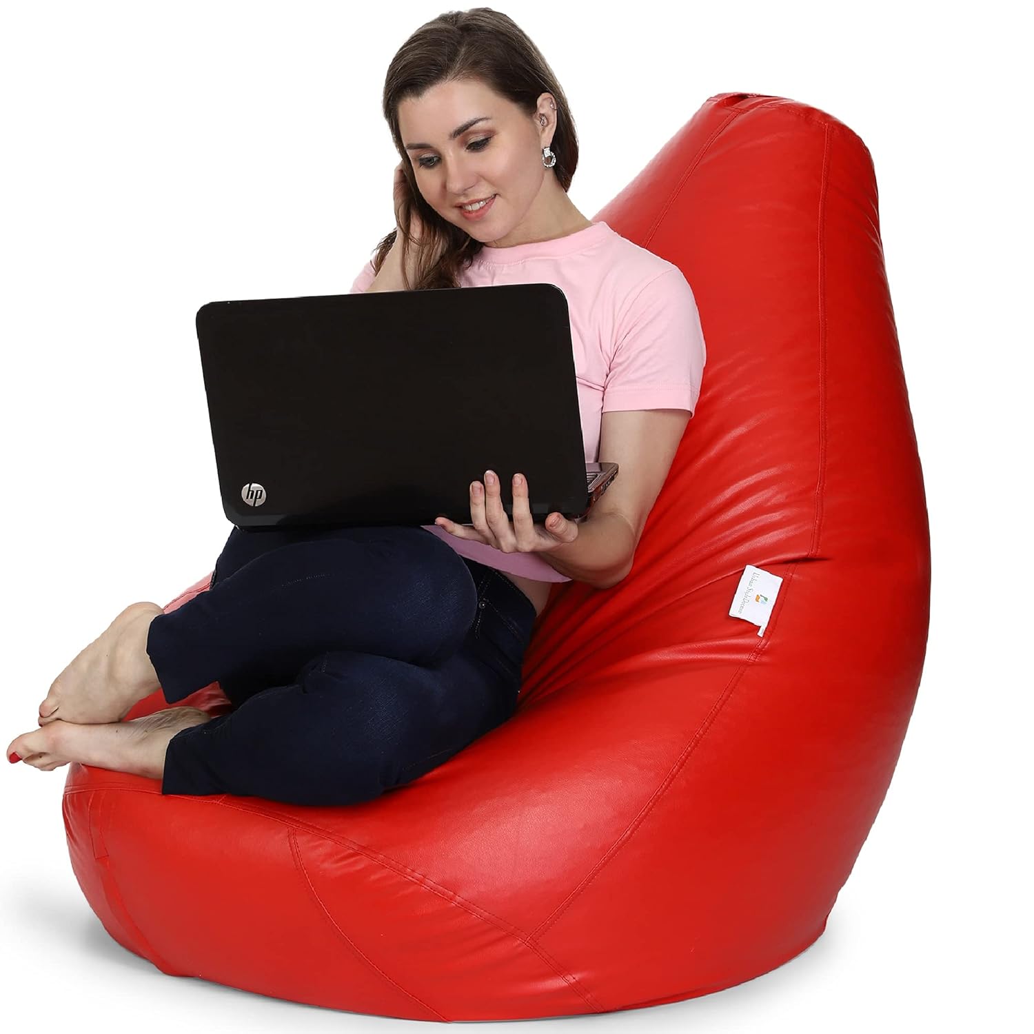 KAM'S LIEU XXXL Premium Faux Leather Unfilled Bean Bag Cover Without ...