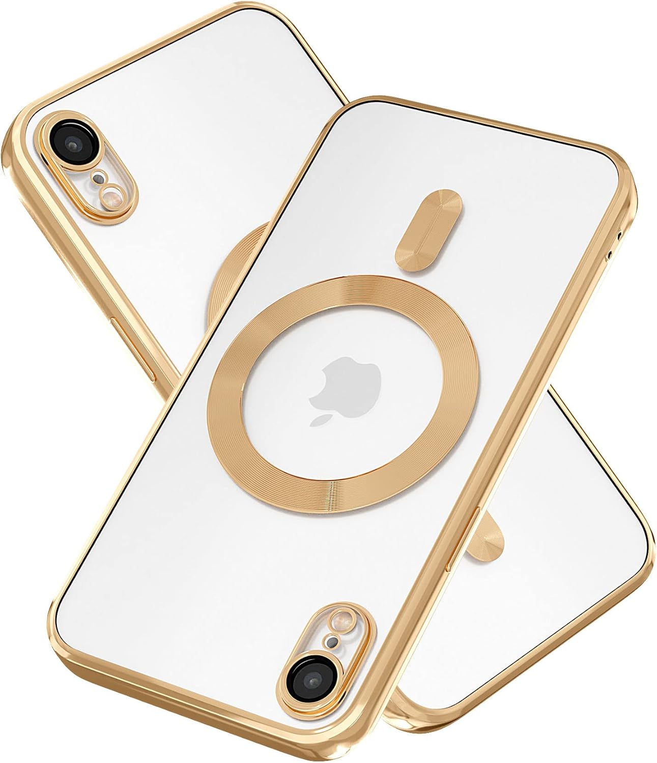 Amazon.com: Yetagso Magnetic for iPhone XR Case,Electroplated Edge ...