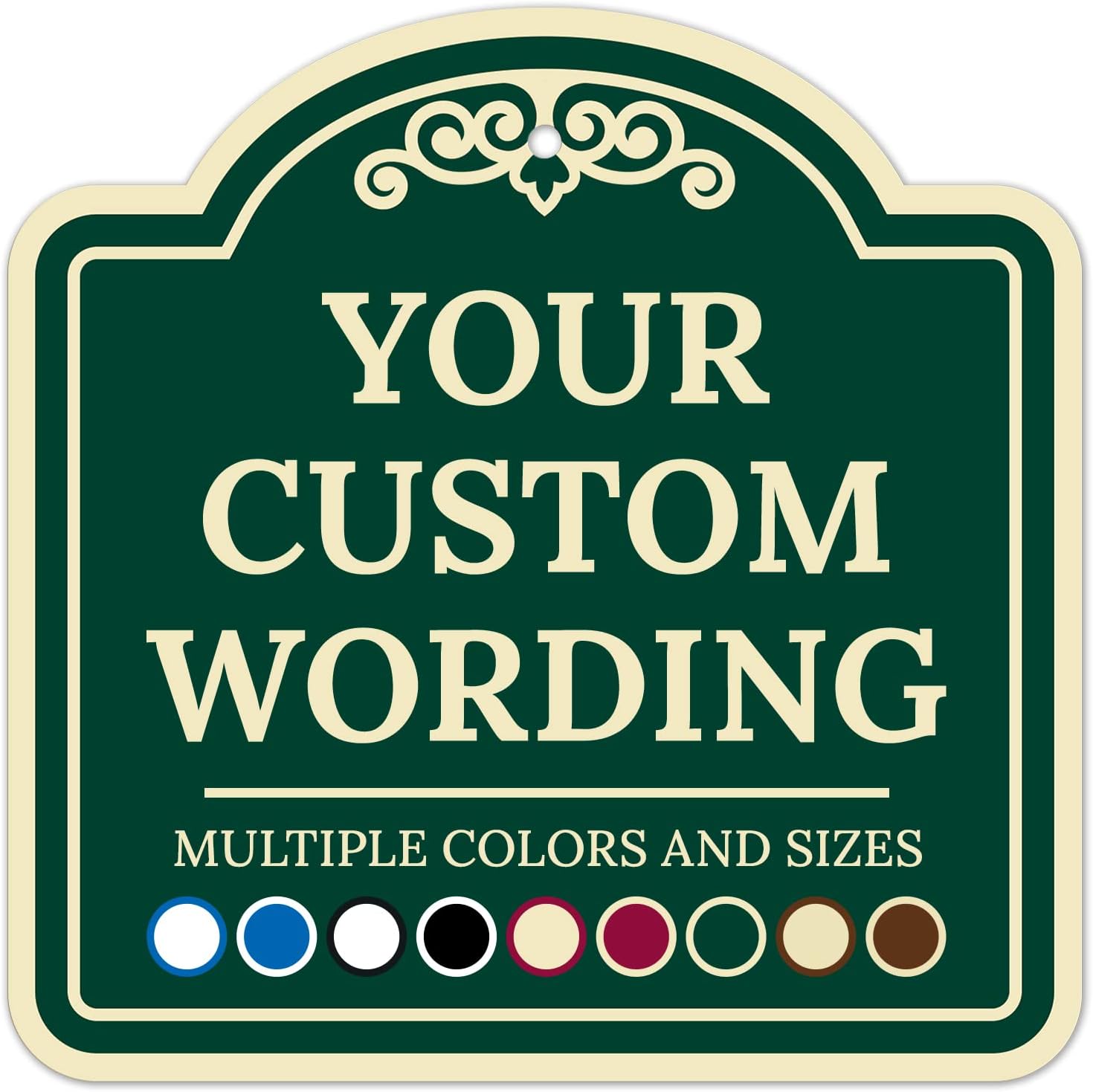 Amazon.com : Personalized custom Metal Sign Design Your Own Multiple ...