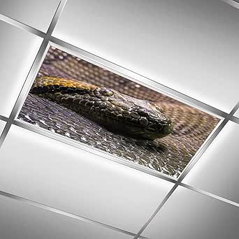 Snake Anaconda Scale Python Ceiling Fluorescent Light Covers for ...