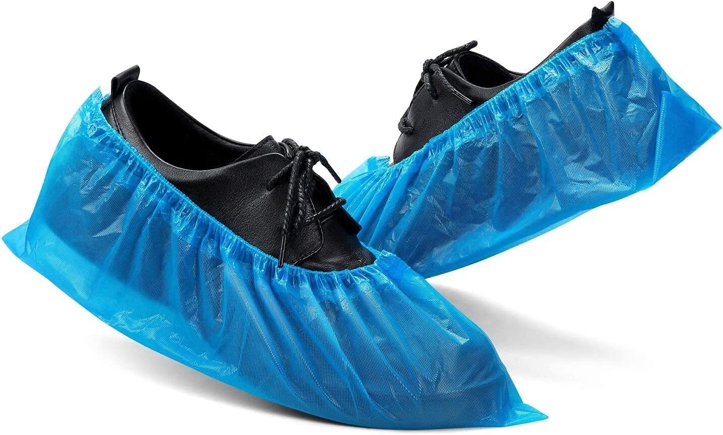 SunnyMed 100 Pack (50 Pair) Disposable Shoe Covers Waterproof Slip ...