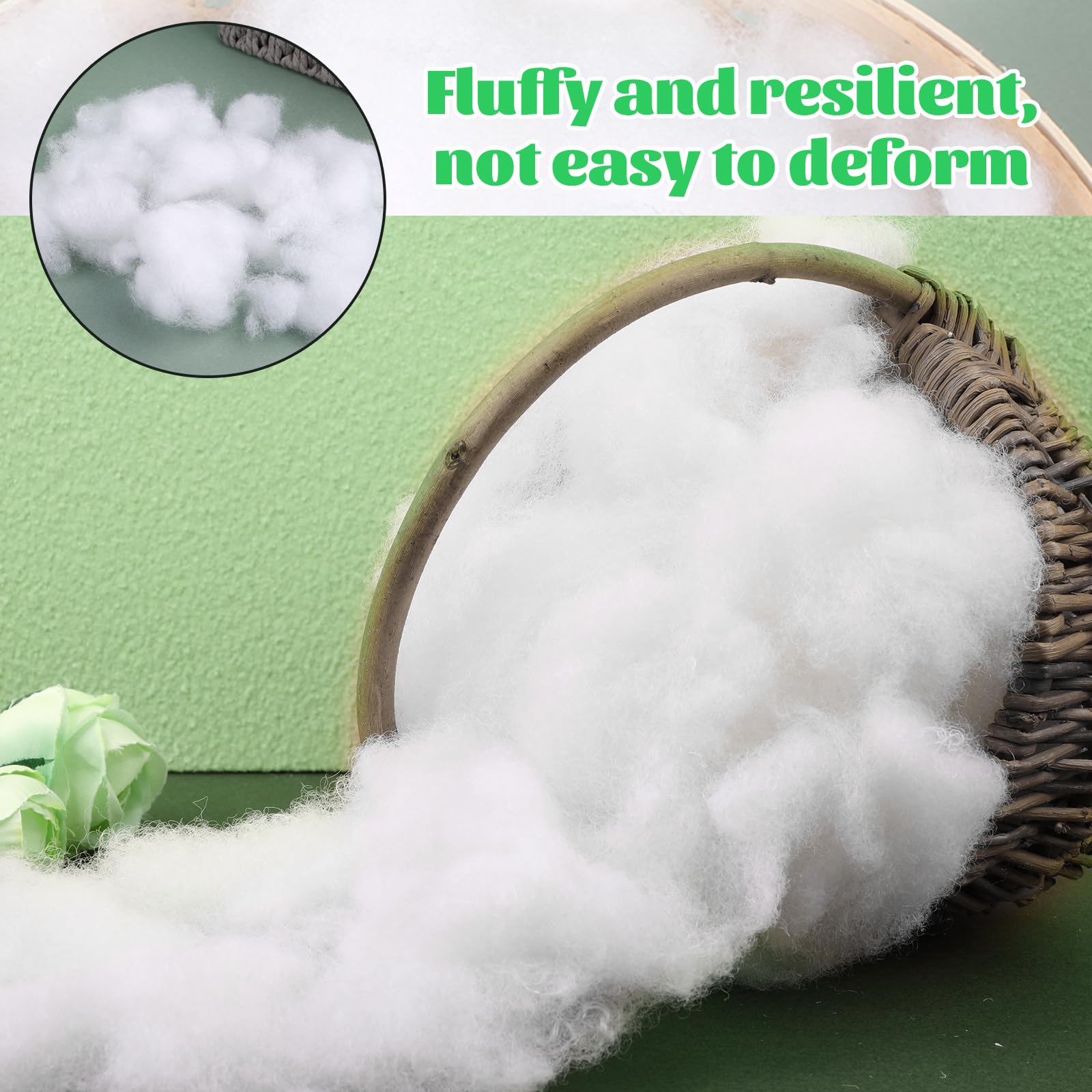 Snapklik.com : 750g/1.65lb Polyester Fiber Fill, Premium Fiber Fill ...