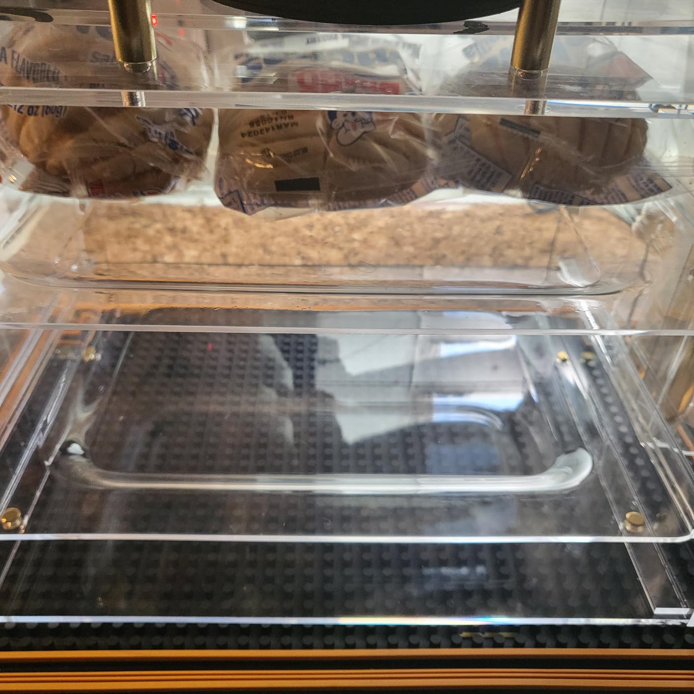 Amazon.com: 2 Tray Countertop Bakery Display Case, Acrylic Pastry ...