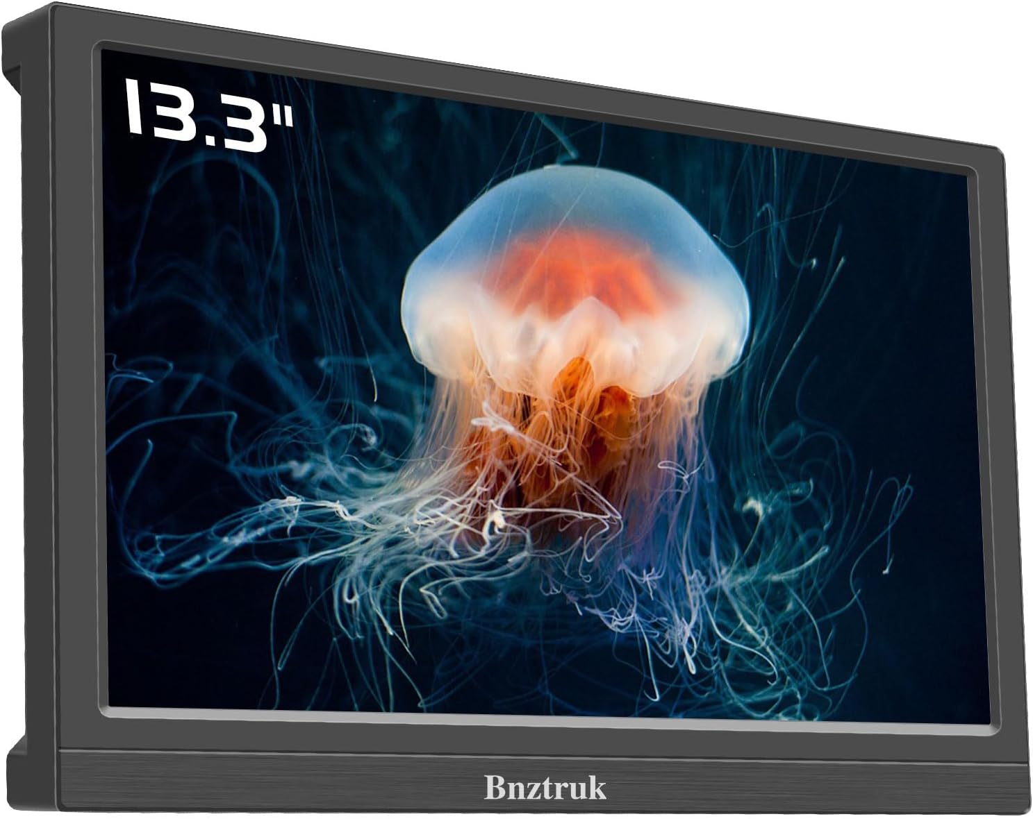 Bnztruk 13.3 inch Portable Monitor with HDMI VGA Port PC 16:9 Display ...