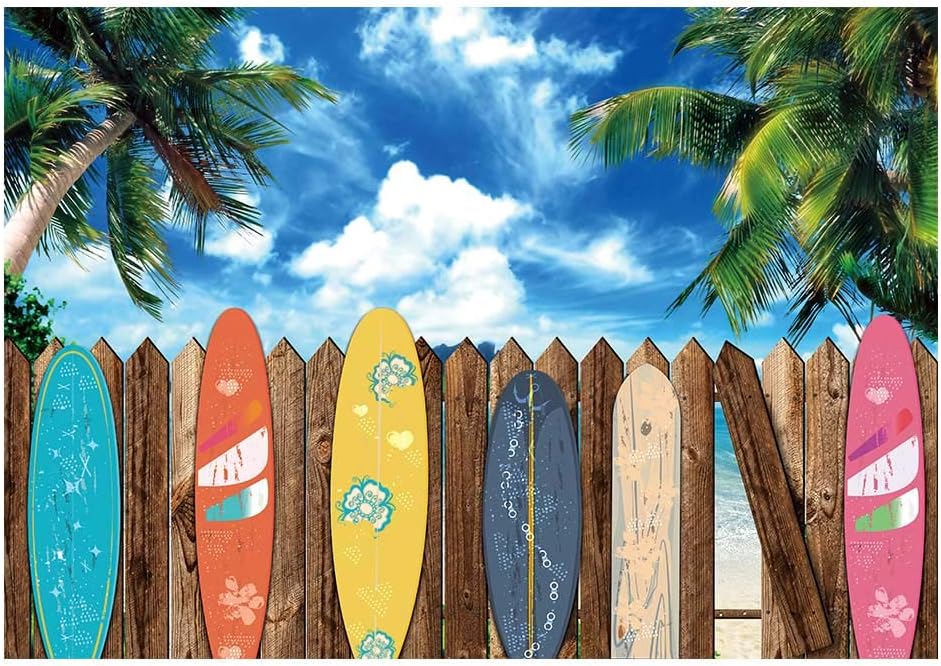 Amazon.com : Funnytree Summer Surfboard Beach Themed Party Photography ...